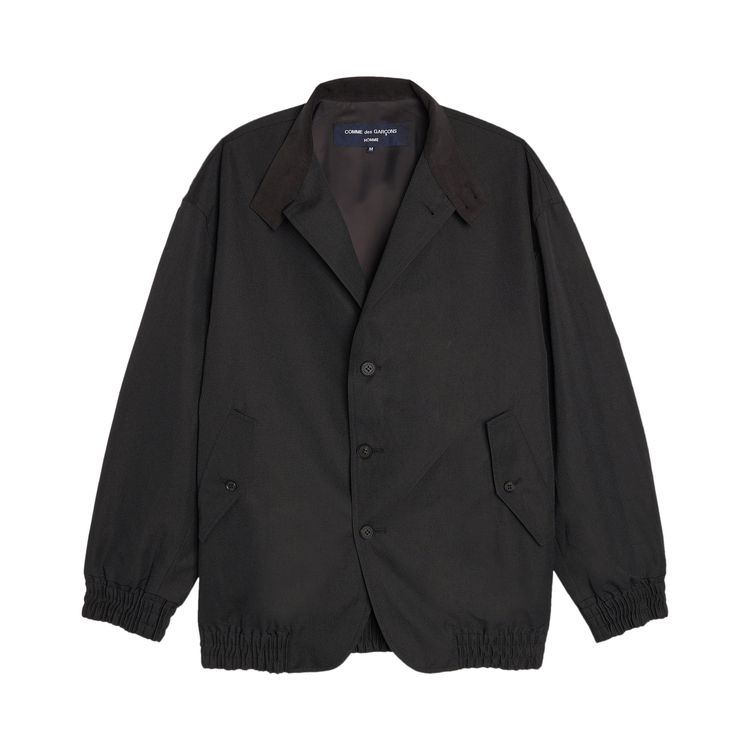Buy Comme des Garçons Homme Plus Ramie Jacket 'Black' - HM J008 051 1 ...