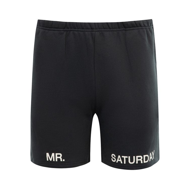 Buy Mr. Saturday Core Sweat Short 'Black' - MSPS24 16 01 | GOAT