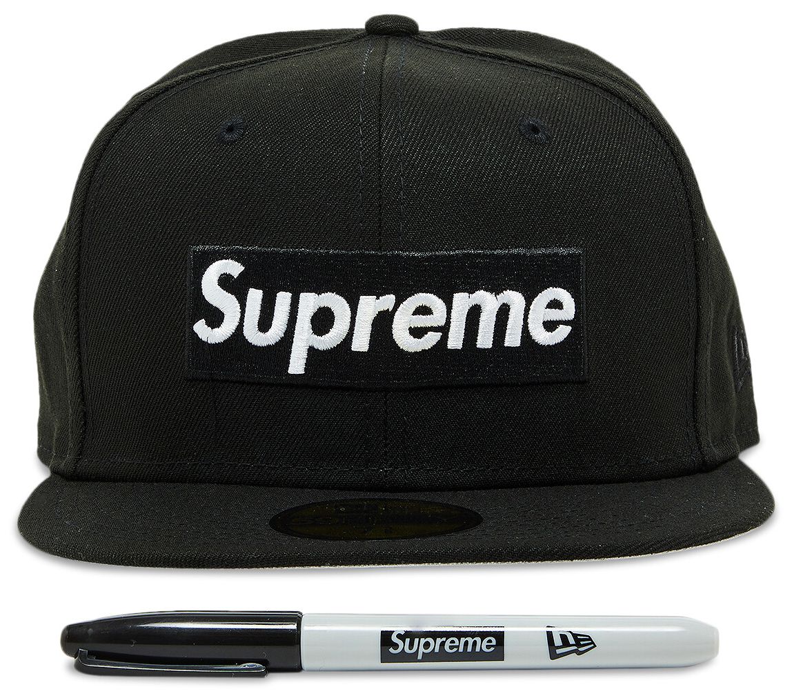 Buy Supreme Sharpie Box Logo New Era 'Black' - SS24H6 BLACK | GOAT