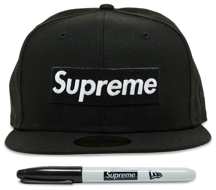 Buy Supreme Sharpie Box Logo New Era 'Black' - SS24H6 BLACK | GOAT