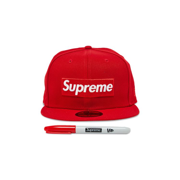 Buy Supreme Sharpie Box Logo New Era 'Red' - SS24H6 RED | GOAT