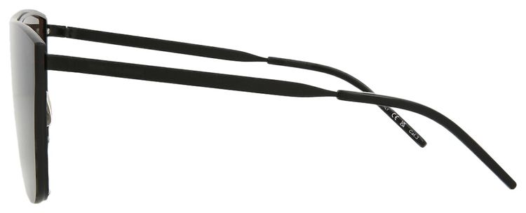 Buy Saint Laurent Shield Sunglasses Black Black Black Sl 1 Bmask