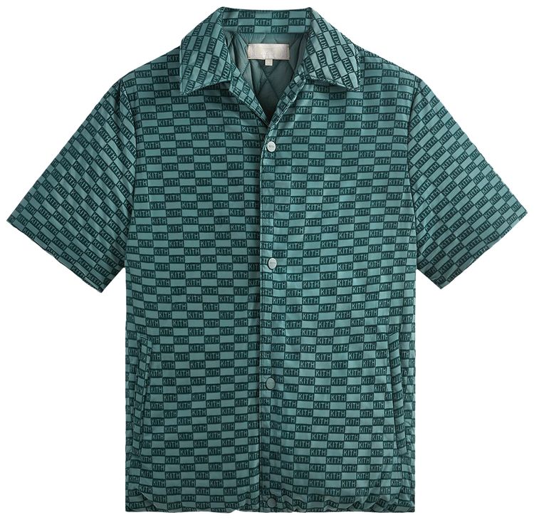 Buy Kith Flocked Monogram Puffed Devon Shirt 'Rhythm' - KHM031837 393 ...