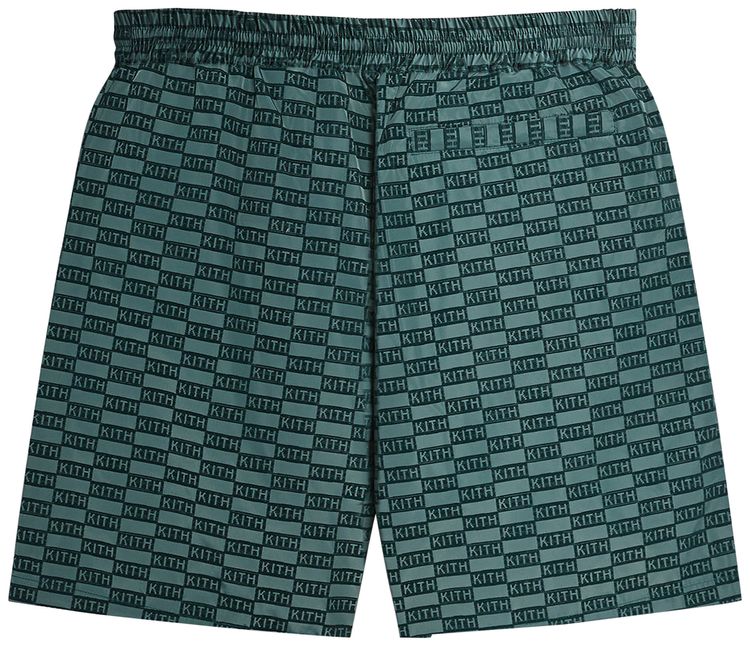 Buy Kith Flocked Monogram Mason Short 'Rhythm' - KHM060533 393 | GOAT