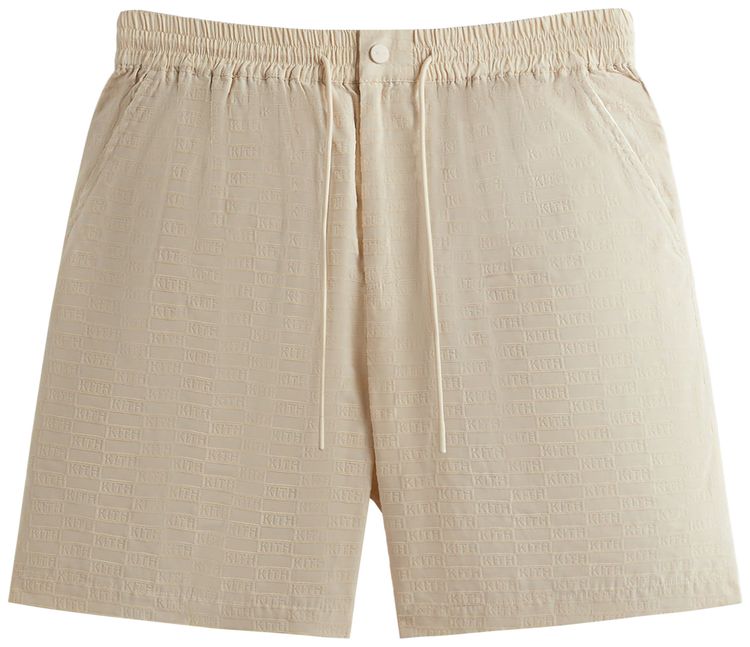 Buy Kith Flocked Monogram Mason Short 'Veil' - KHM060533 105 | GOAT