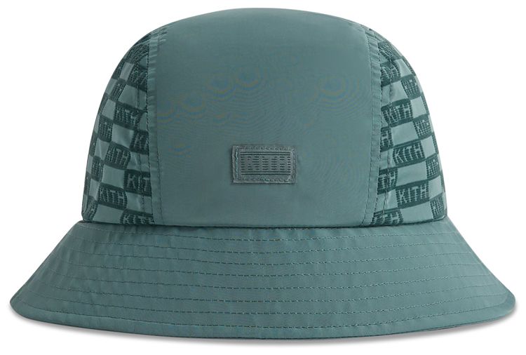 Buy Kith Flocked Nylon Monogram Bucket Hat 'Rhythm' - KHM050537 393 | GOAT
