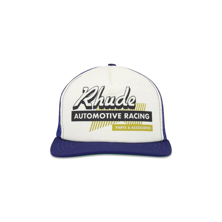 Buy Rhude Auto Racing Trucker Hat 'Navy/Ivory' - PS24HA08608129 | GOAT CA