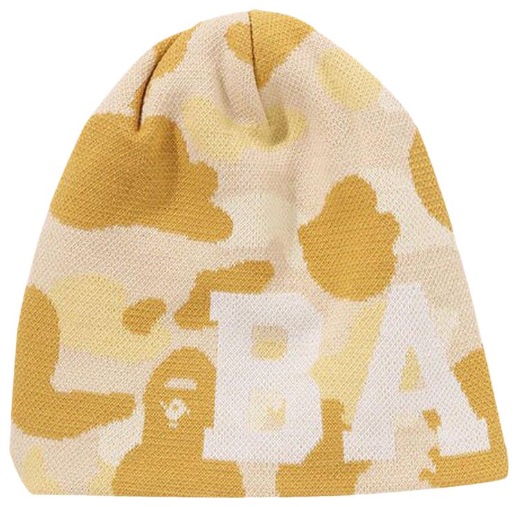 Buy BAPE Color Camo Knit Cap 'Yellow' - 1K30 181 001 YELLOW | GOAT