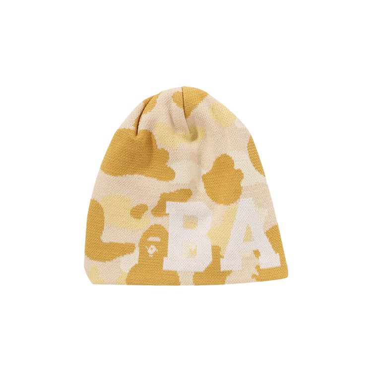 Buy BAPE Color Camo Knit Cap 'Yellow' - 1K30 181 001 YELLOW | GOAT