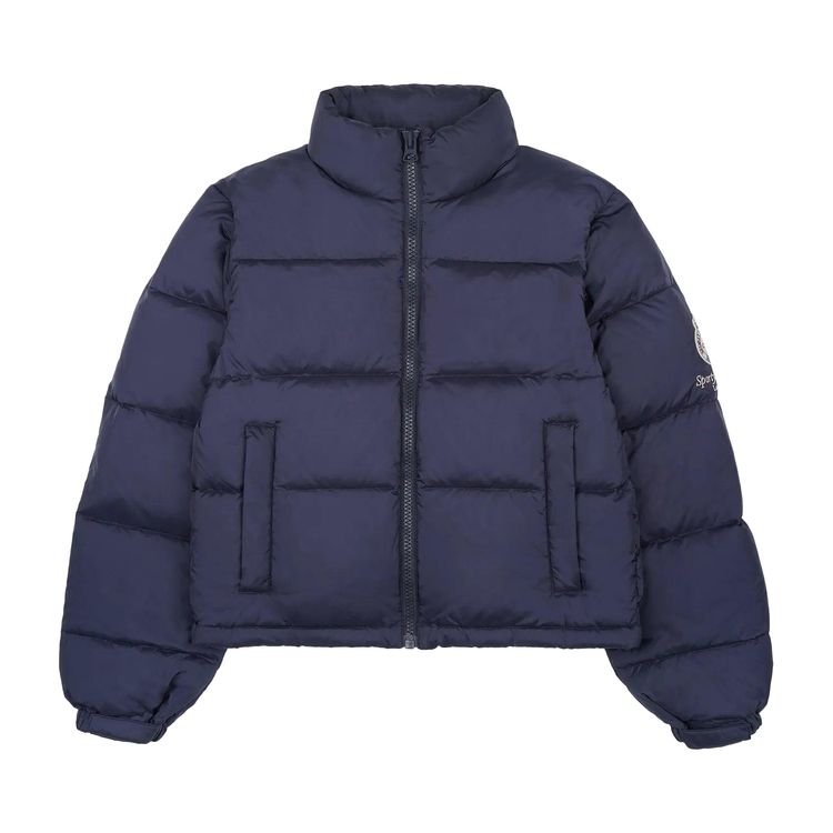 Buy Sporty & Rich Crown LA Puffer Jacket 'Navy' - JAAW2313NA NAVY | GOAT