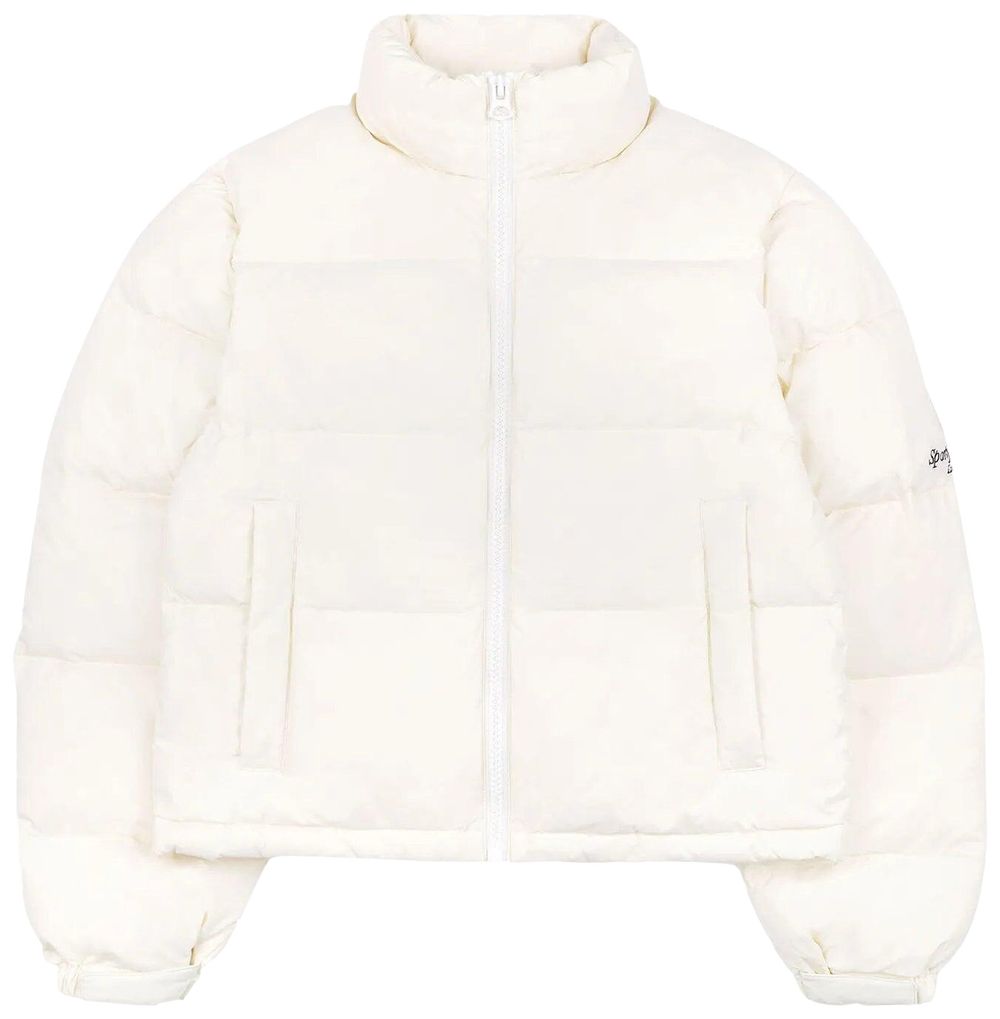 Buy Sporty & Rich Crown LA Puffer Jacket 'Cream' - JAAW2314CR CREA | GOAT