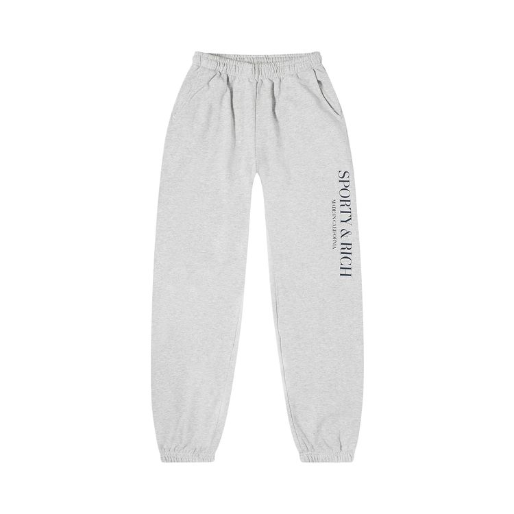Buy Sporty & Rich Made In California Sweatpants 'Heather Grey ...