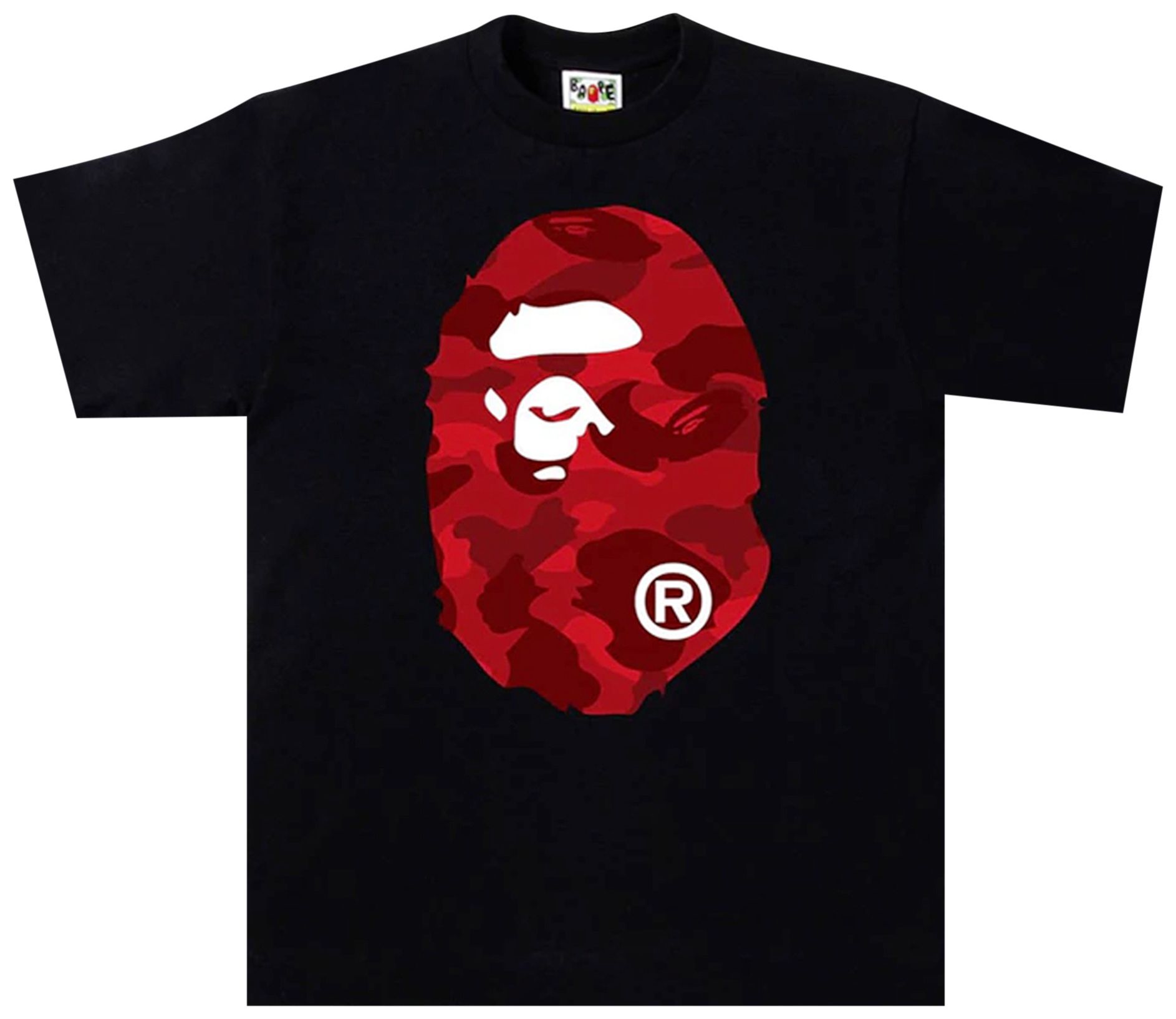 Buy BAPE Color Camo Big Ape Head Tee 'Black/Red' - 1H80 110 015 BLACK ...