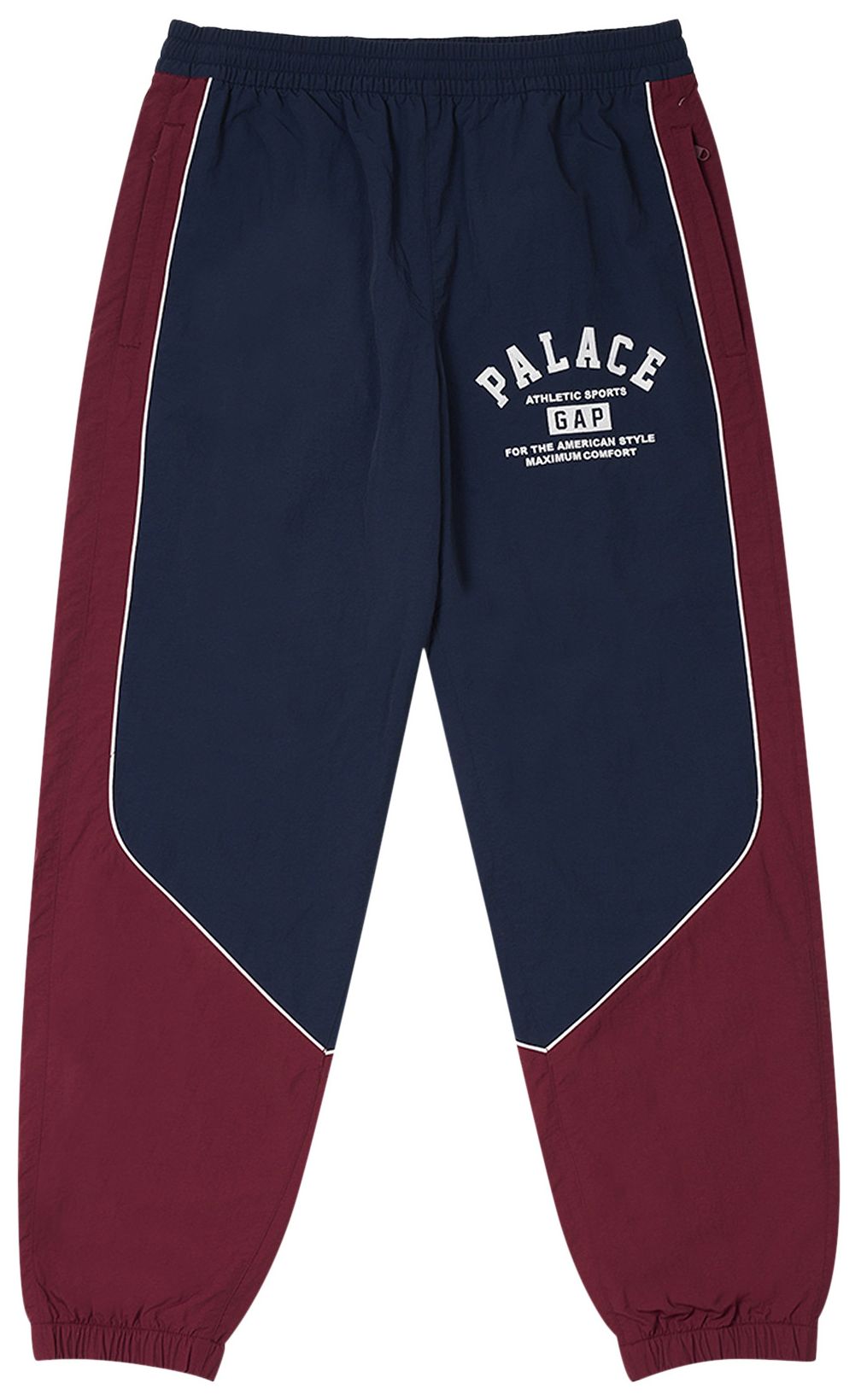 Buy Palace x Gap Nylon Track Bottom 'Navy/Red' - 427427009 | GOAT UK