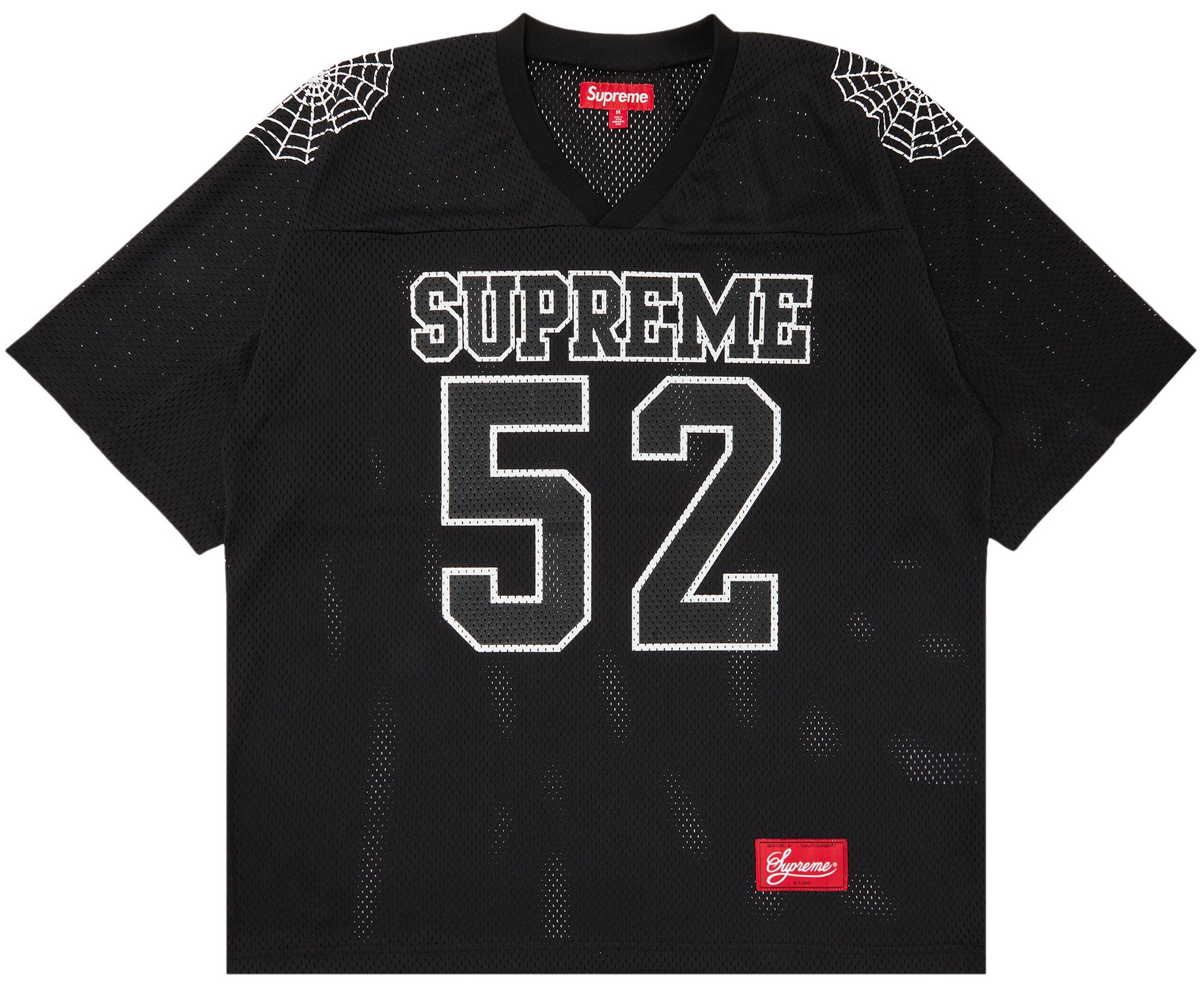 Buy Supreme Spiderweb Football Jersey 'Black' - SS24KN63 BLACK | GOAT