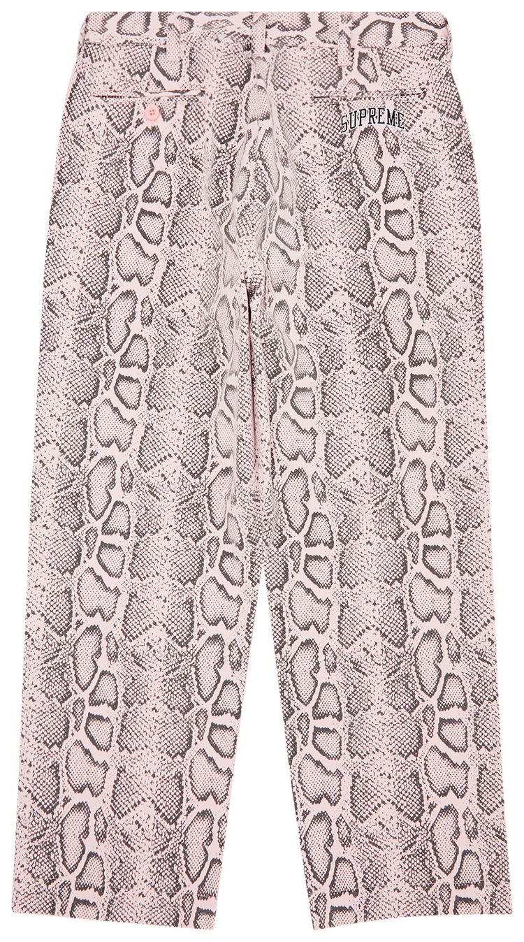 Buy Supreme Snake Print Chino Pant 'Pale Pink' - SS24P48 PALE PINK | GOAT