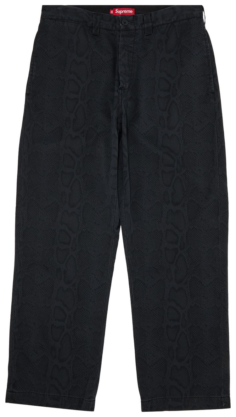 Buy Supreme Snake Print Chino Pant 'Charcoal' - SS24P48 CHARCOAL | GOAT