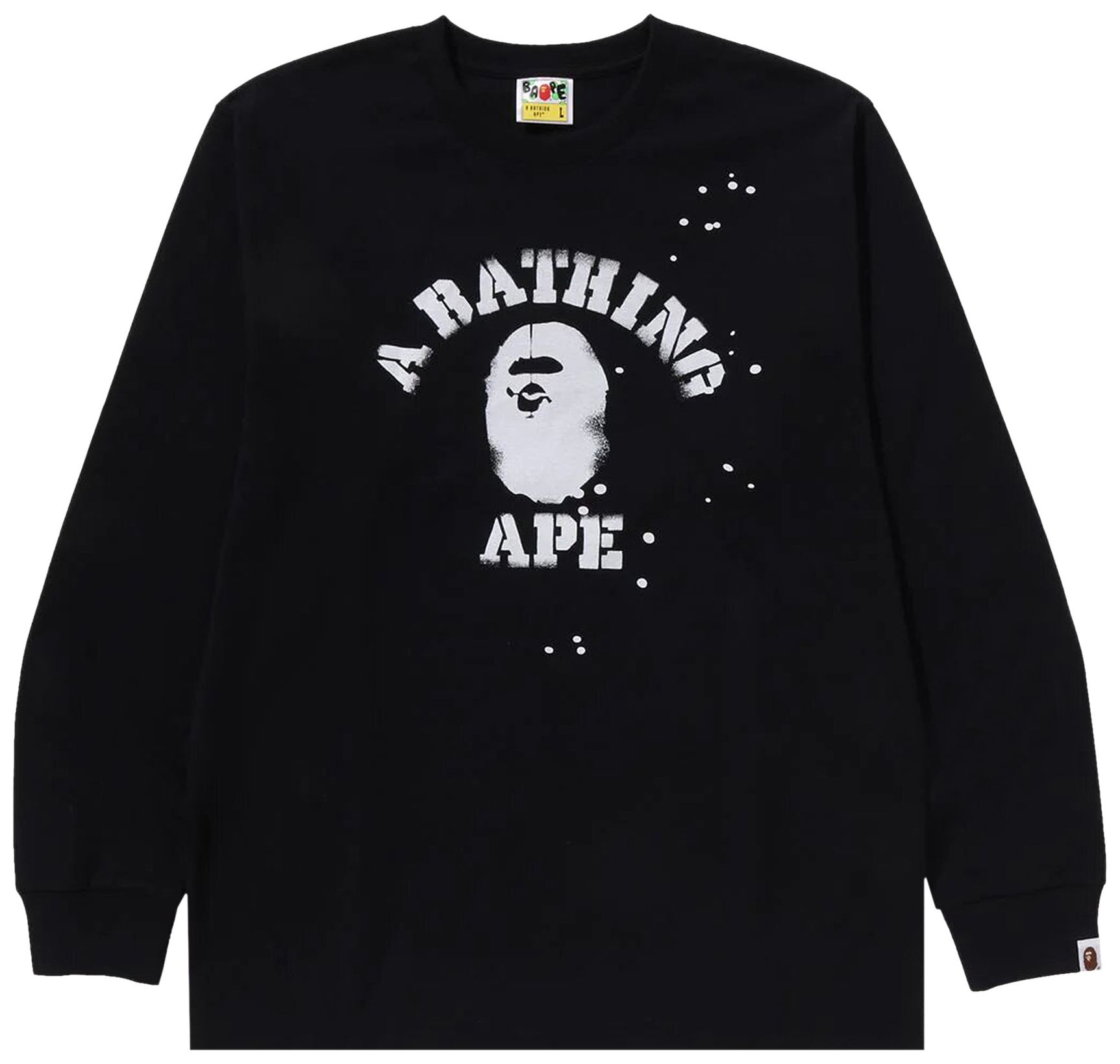 Buy BAPE x Joshua Vibes College Long-Sleeve Tee 'Black' - 1J73 111 902 ...