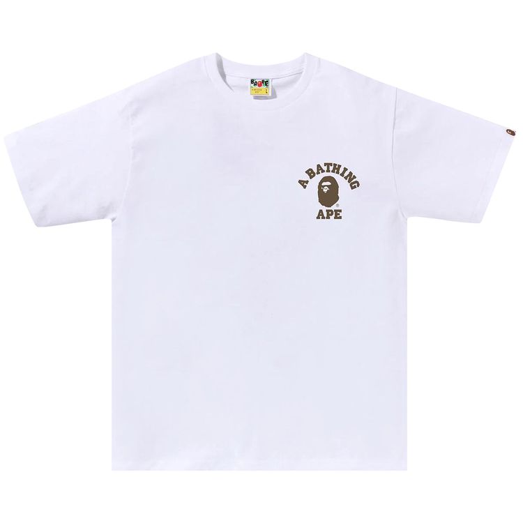 Buy BAPE Liquid Camo College ATS Tee 'White' - 1K30 110 032 WHITE | GOAT
