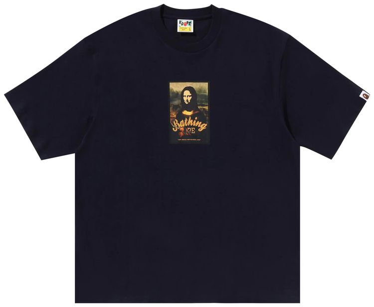 Buy BAPE Art Print Relaxed Fit Tee 'Navy' - 1K30 110 336 NAVY | GOAT