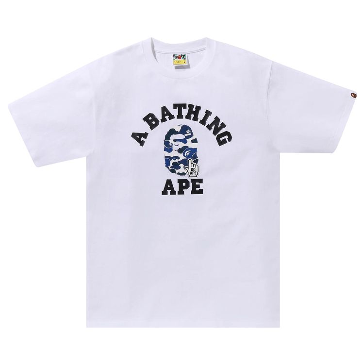 Buy BAPE Camo Go Ape Pointer College Tee 'White' - 1K25 110 004 WHITE ...