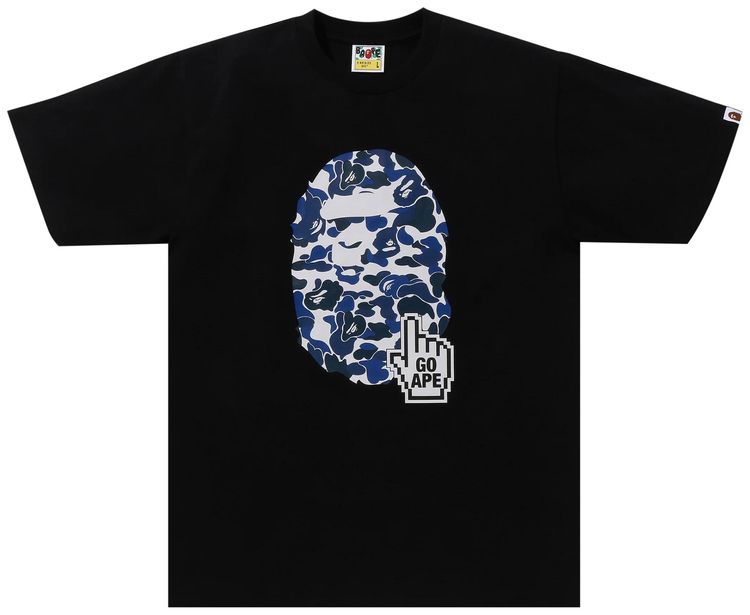 Buy BAPE Camo Go Ape Pointer Big Ape Head Tee 'Black' - 1K25 110 005 ...