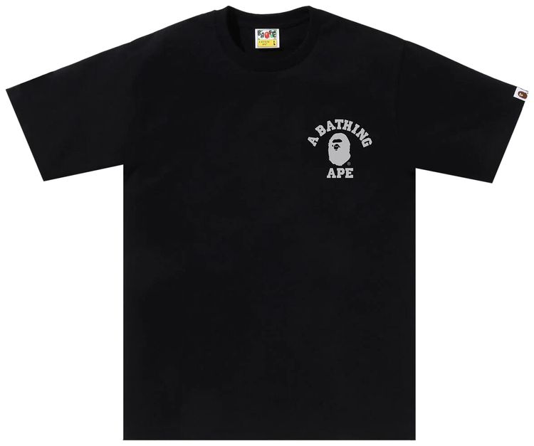 Buy BAPE Liquid Camo College ATS Tee 'Black' - 1K30 110 032 BLACK | GOAT