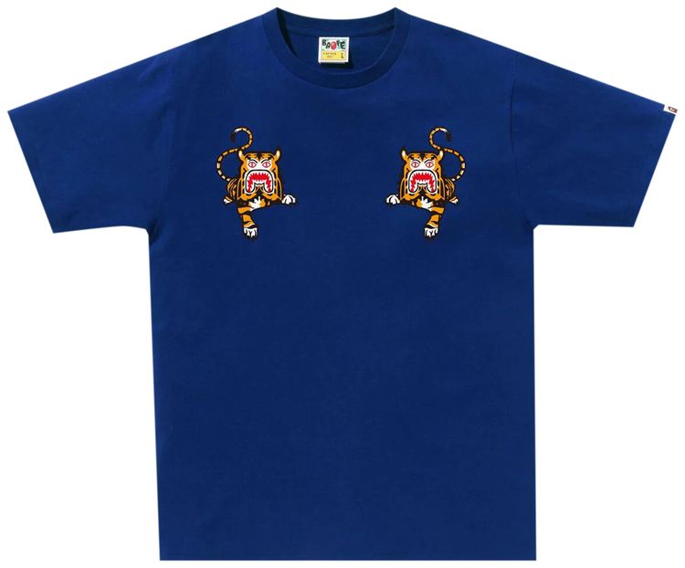 Buy BAPE Tiger Tee 'Blue' - 1J80 110 049 BLUE | GOAT