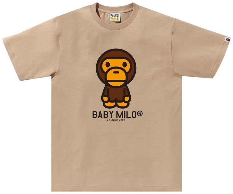 Buy BAPE Baby Milo Tee 'Beige' - 2K30 110 001 BEIGE | GOAT