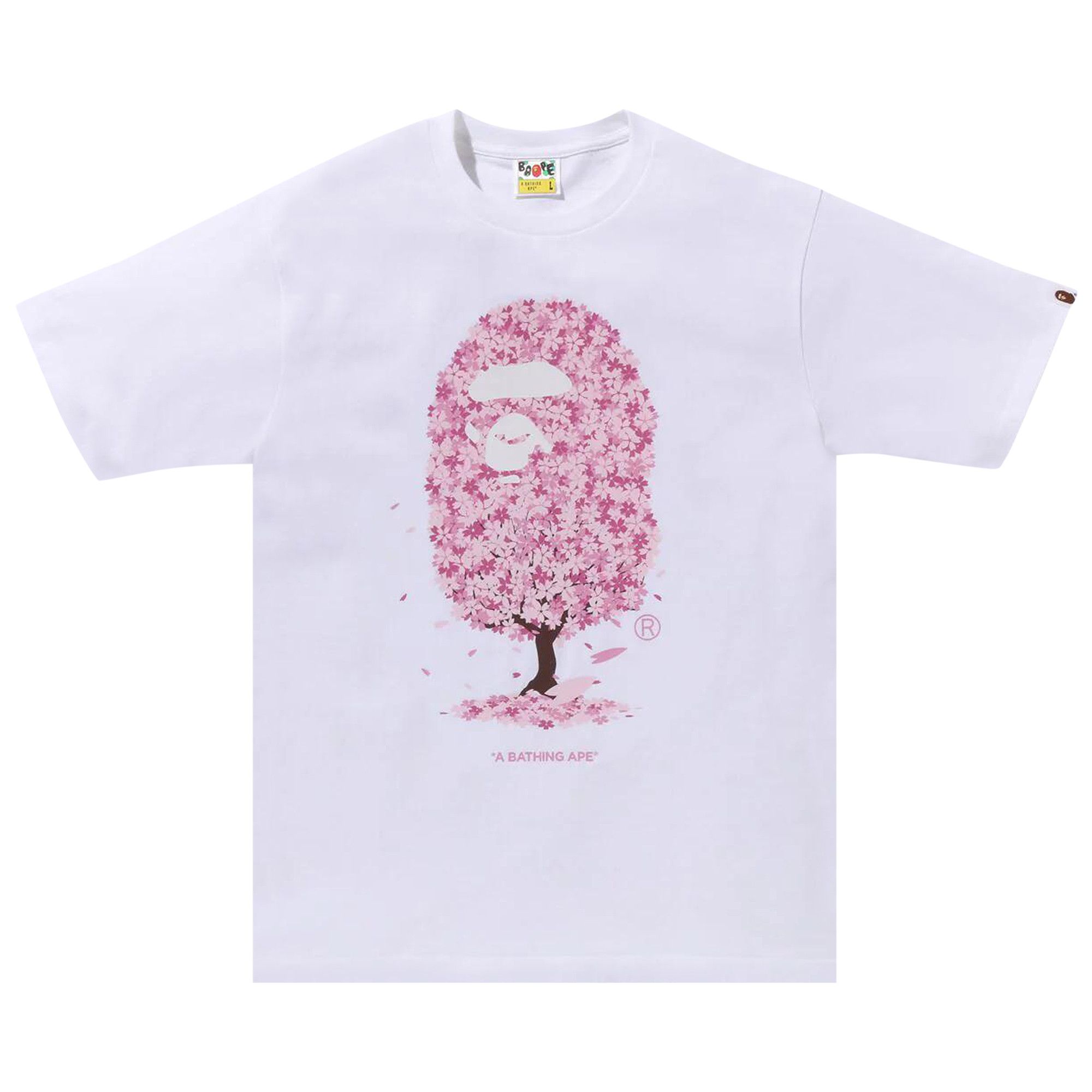 Buy BAPE Sakura Tee 'White' - 1K22 110 036 WHITE | GOAT