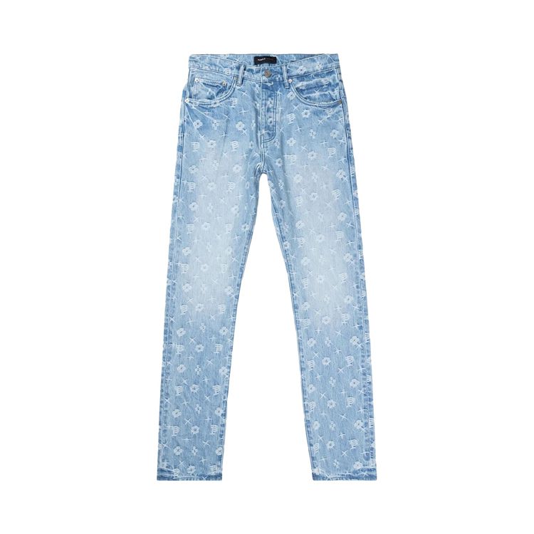 Buy PURPLE BRAND Monogram Jeans 'Light Indigo' - P005 MFLI224 | GOAT