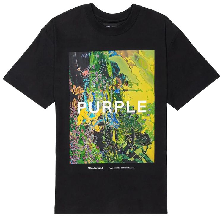 Buy PURPLE BRAND Textured Jersey Tee 'Black' - P104 JBBO124 | GOAT