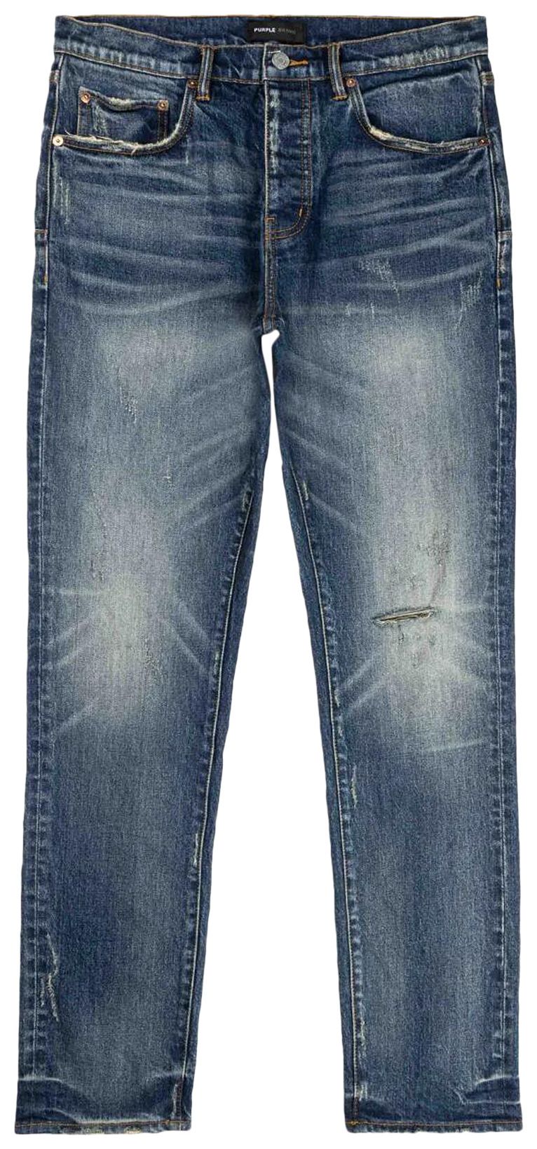 Buy PURPLE BRAND Vintage Scratch Jeans 'Mid Indigo' - P005 VSCM224 | GOAT