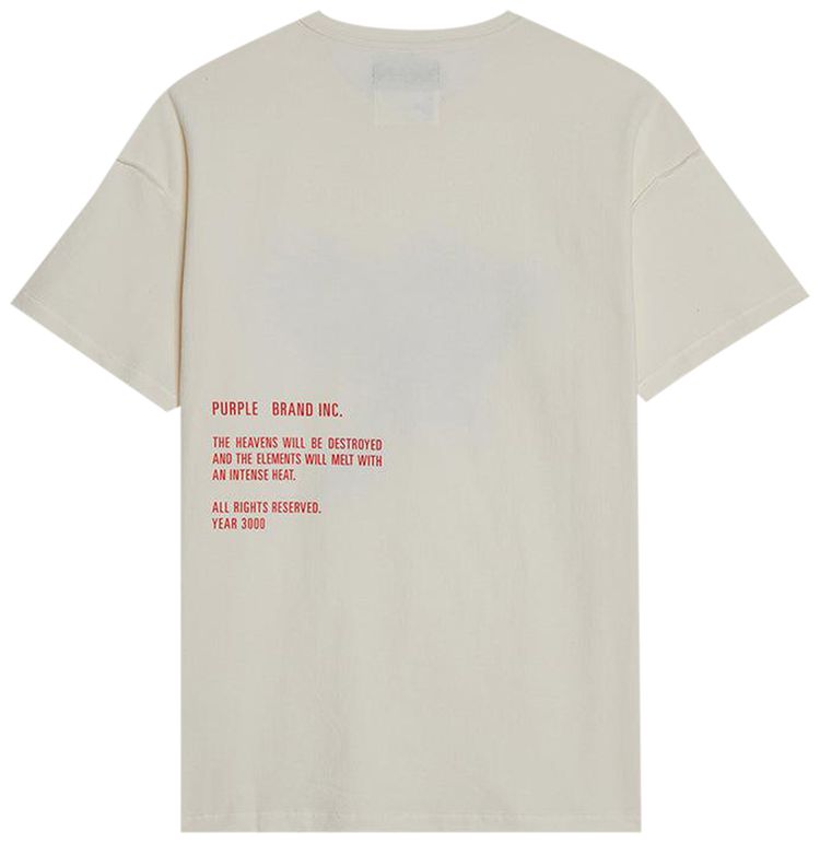 Buy PURPLE BRAND Robin T-Shirt 'Ecru' - P101 RBEC122 | GOAT