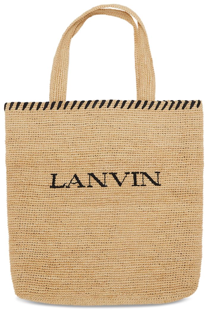 Buy Lanvin Tote Bag 'Natural/Black' - LW BGST00 RAF1 P24 | GOAT