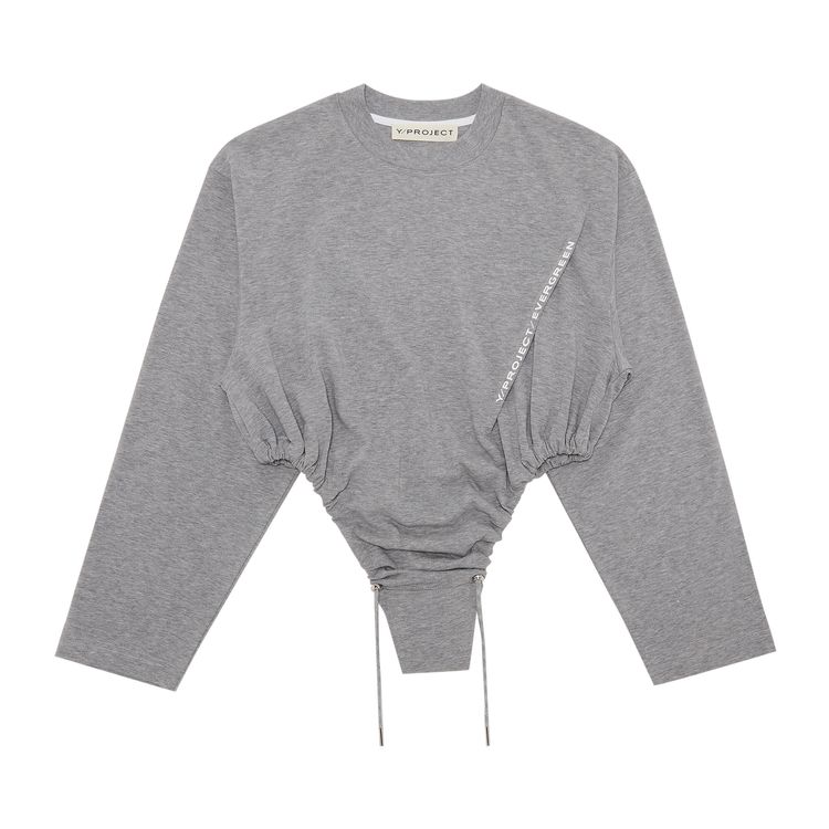 Buy Y/Project Pinched Logo Body 'Grey' - 104BD001 GREY | GOAT