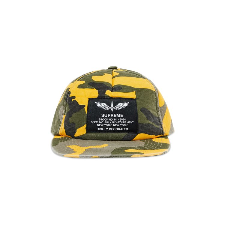 Buy Supreme Surplus 5-Panel 'Yellow Camo' - SS24H63 YELLOW CAMO | GOAT