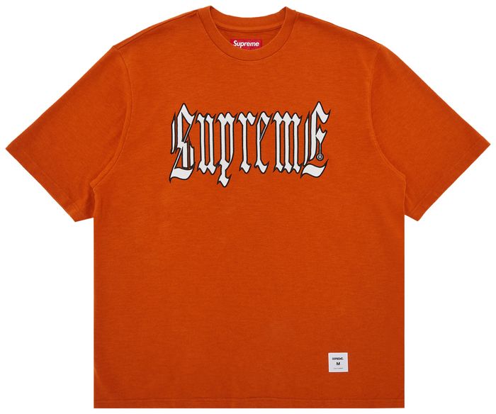 Buy Supreme Old English Short-Sleeve Top 'Rust' - SS24KN76 RUST | GOAT