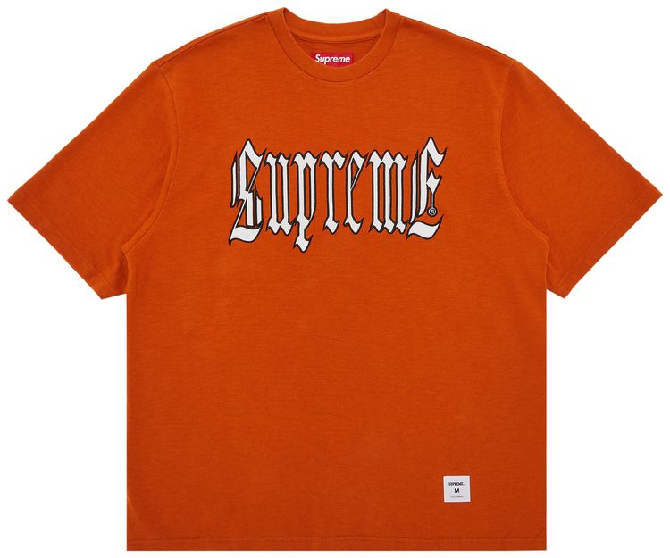 Achetez des Supreme Old English Short-Sleeve Top 'Rust' - SS24KN76 RUST ...