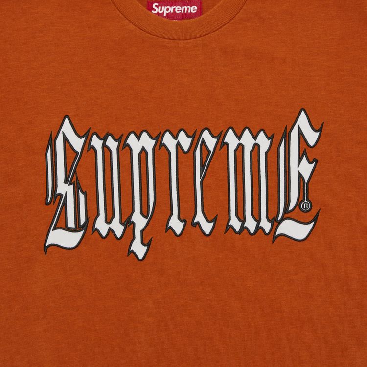 Buy Supreme Old English Short-Sleeve Top 'Rust' - SS24KN76 RUST | GOAT