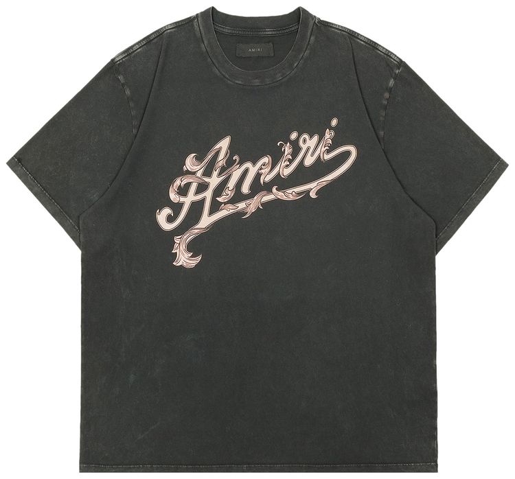 Buy Amiri Filigree Tee Black Amjyte1013 Blac Goat