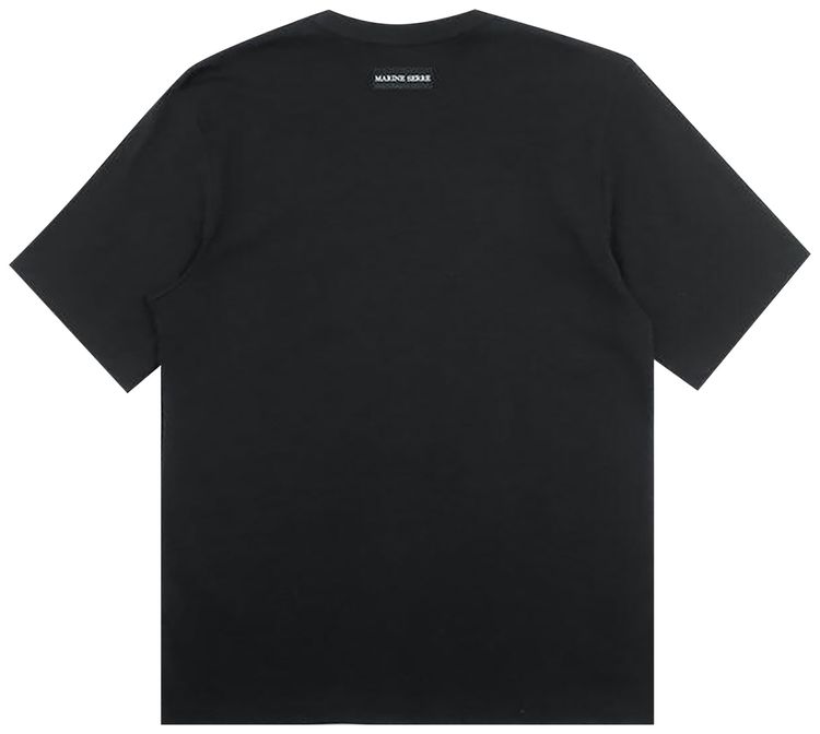 Buy Marine Serre Logo T-Shirt 'Black' - MTT077 CJER0009 BK99 | GOAT