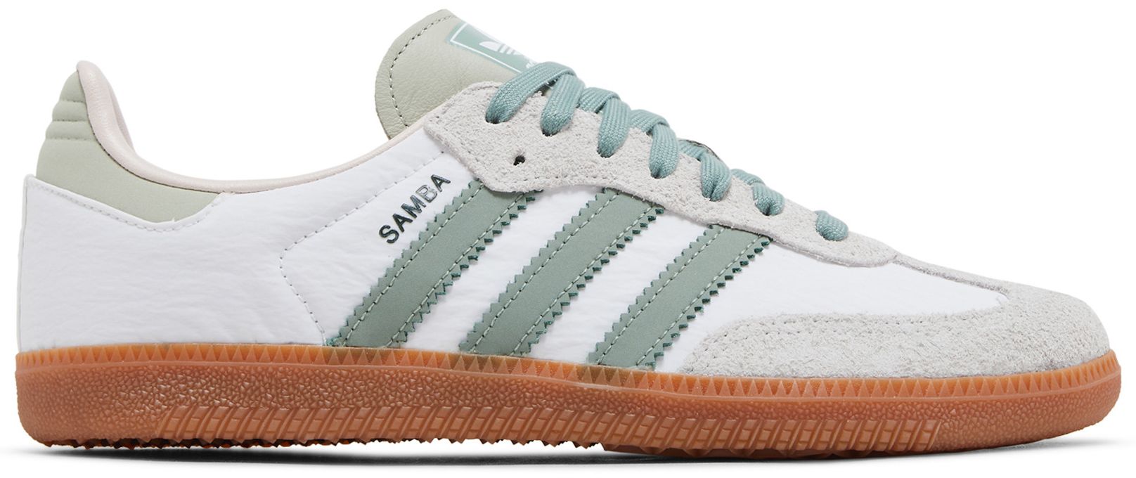Buy Adidas Wmns Samba OG 'White Silver Green' - ID0492 | GOAT