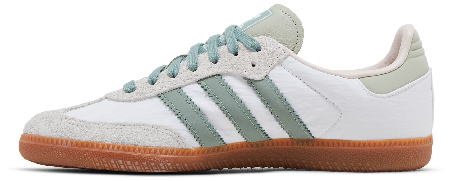 Buy Adidas Wmns Samba OG 'White Silver Green' - ID0492 | GOAT