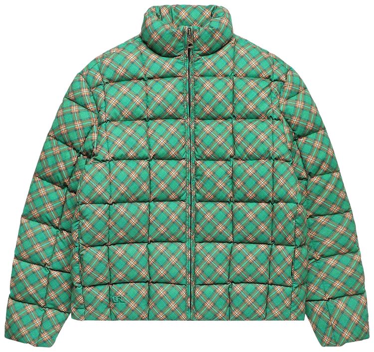 Buy Erl Printed Quilted Puffer Jacket Green Erl06c005 Gree Goat
