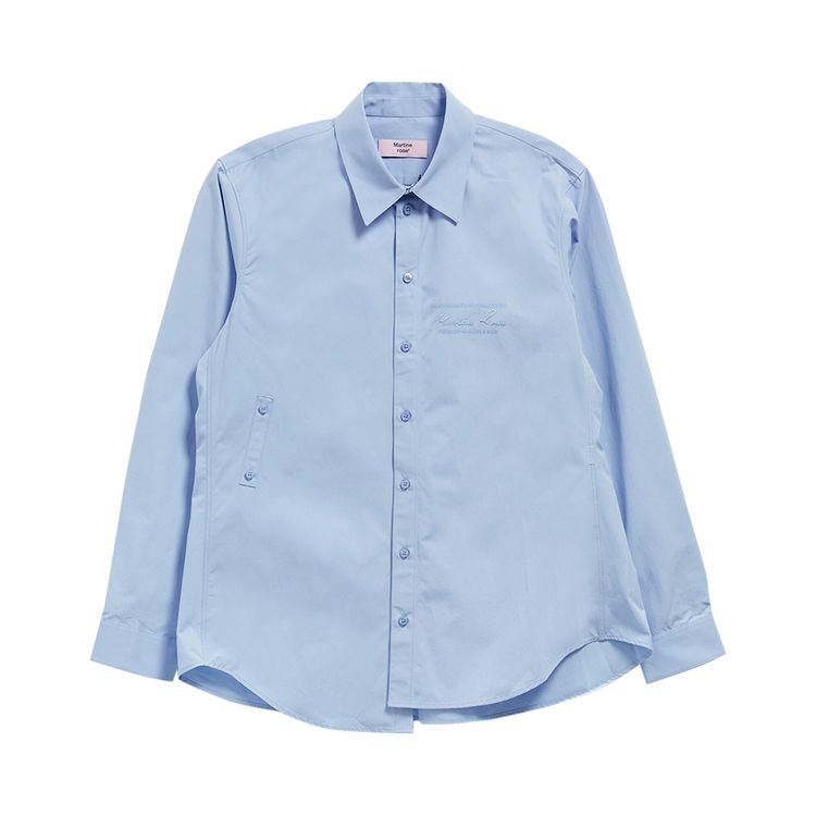 Buy Martine Rose Wrap Shirt 'Blue' - CMR 424SP BLUE | GOAT