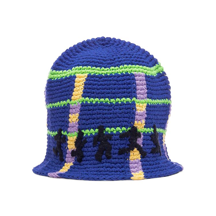 Buy KidSuper Running Man Crochet Hat 'Blue' - SS24 HDW 03 BLUE | GOAT
