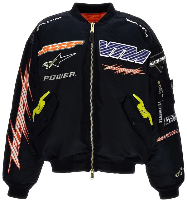 Buy Vetements Racing Bomber Jacket 'Navy' - UE64JA190B NAVY | GOAT