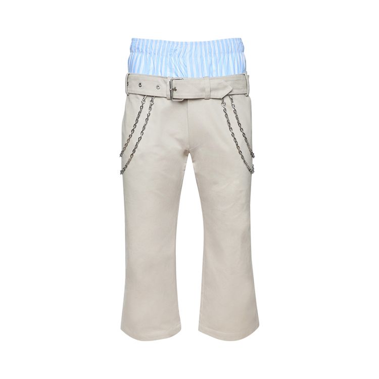 Buy BLUEMARBLE Double Layered Boxer Pants 'Khaki' - PA62 CV05A24 KAK | GOAT