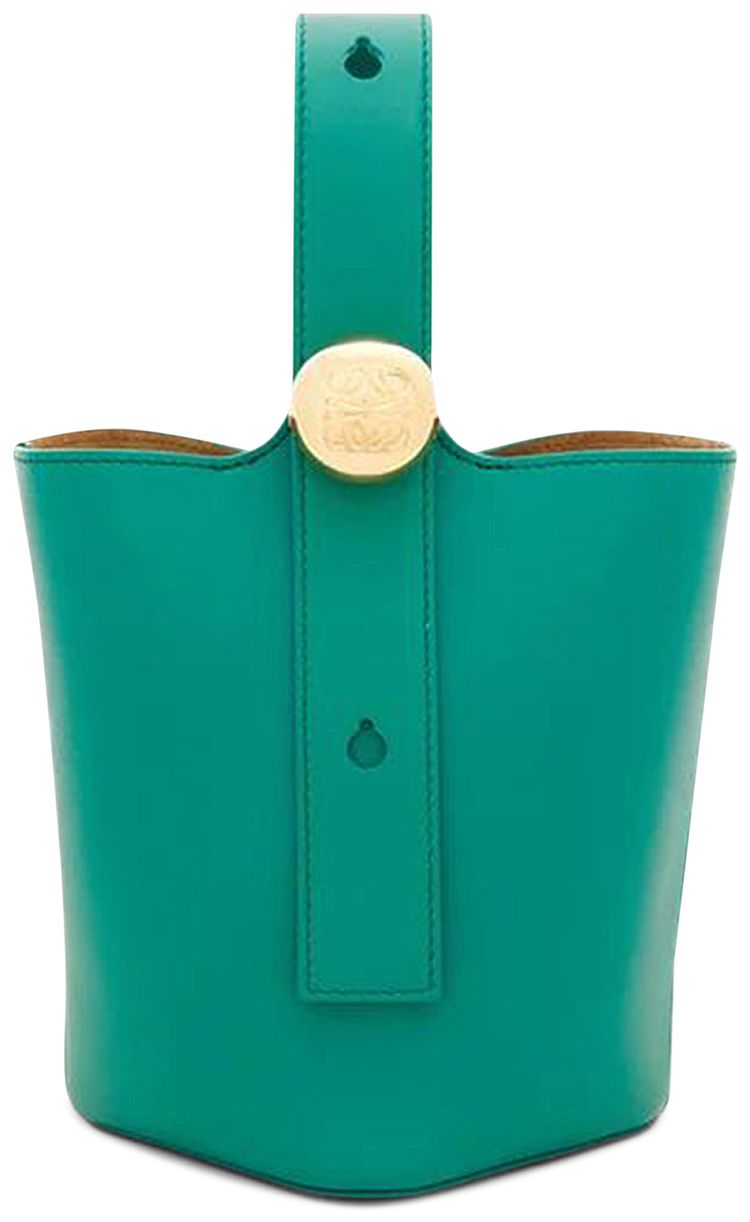 Buy Loewe Pebble Bucket Mini 'Emerald Green' - AANBBBMX01 7831 | GOAT